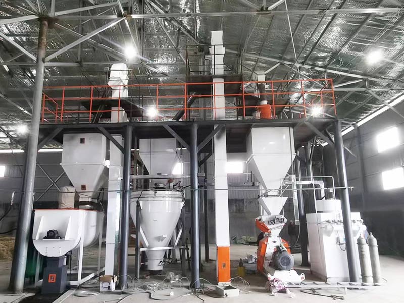 5-8t/h Animal Feed Powder Production Plant from Henan Strongwin factory